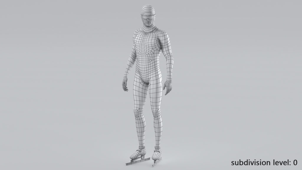 3D Model: Speed Skater Animated HQ - Code This Lab srl